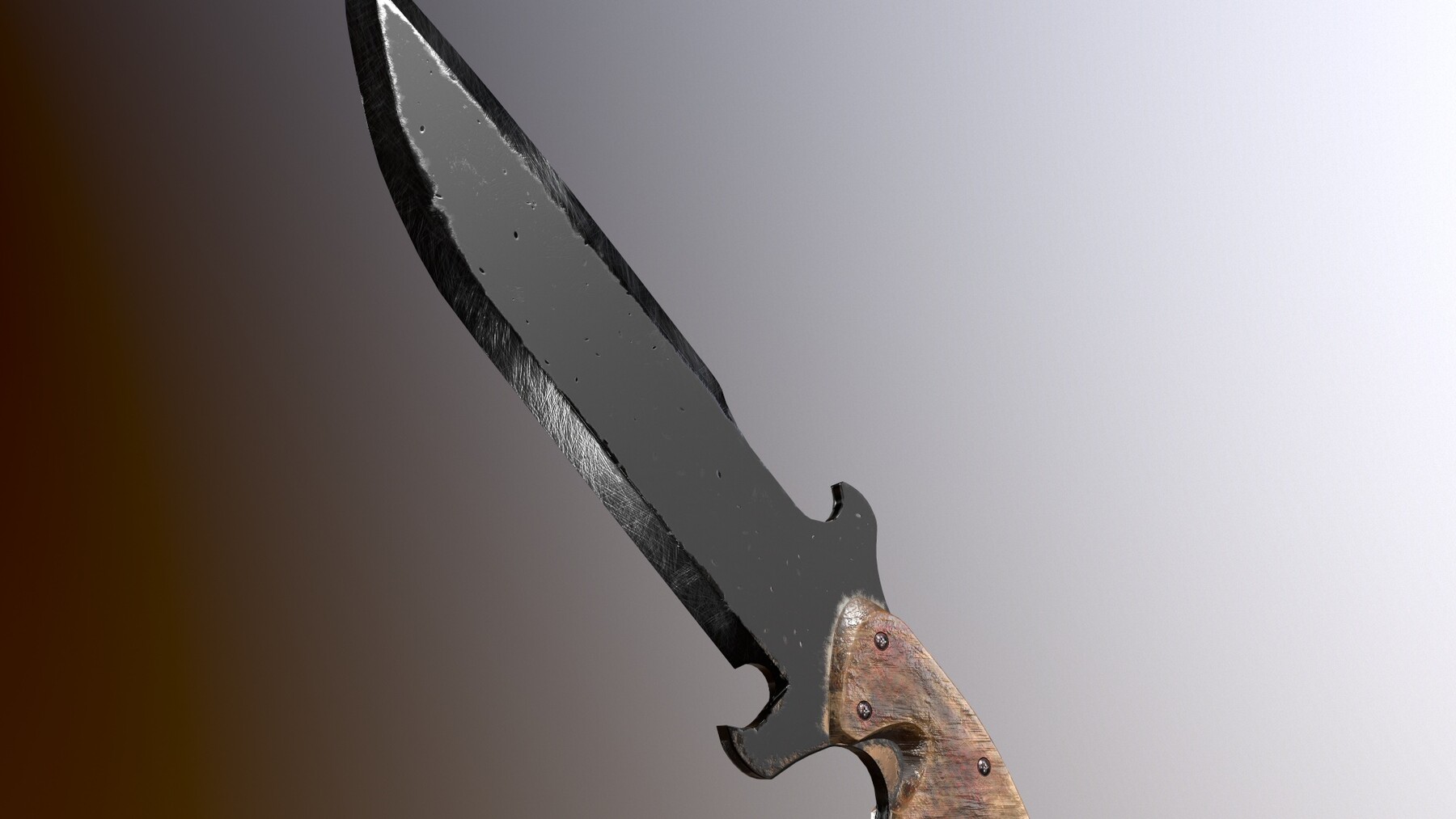 ArtStation - Knives Series - Knife #3 with sheath | Game Assets