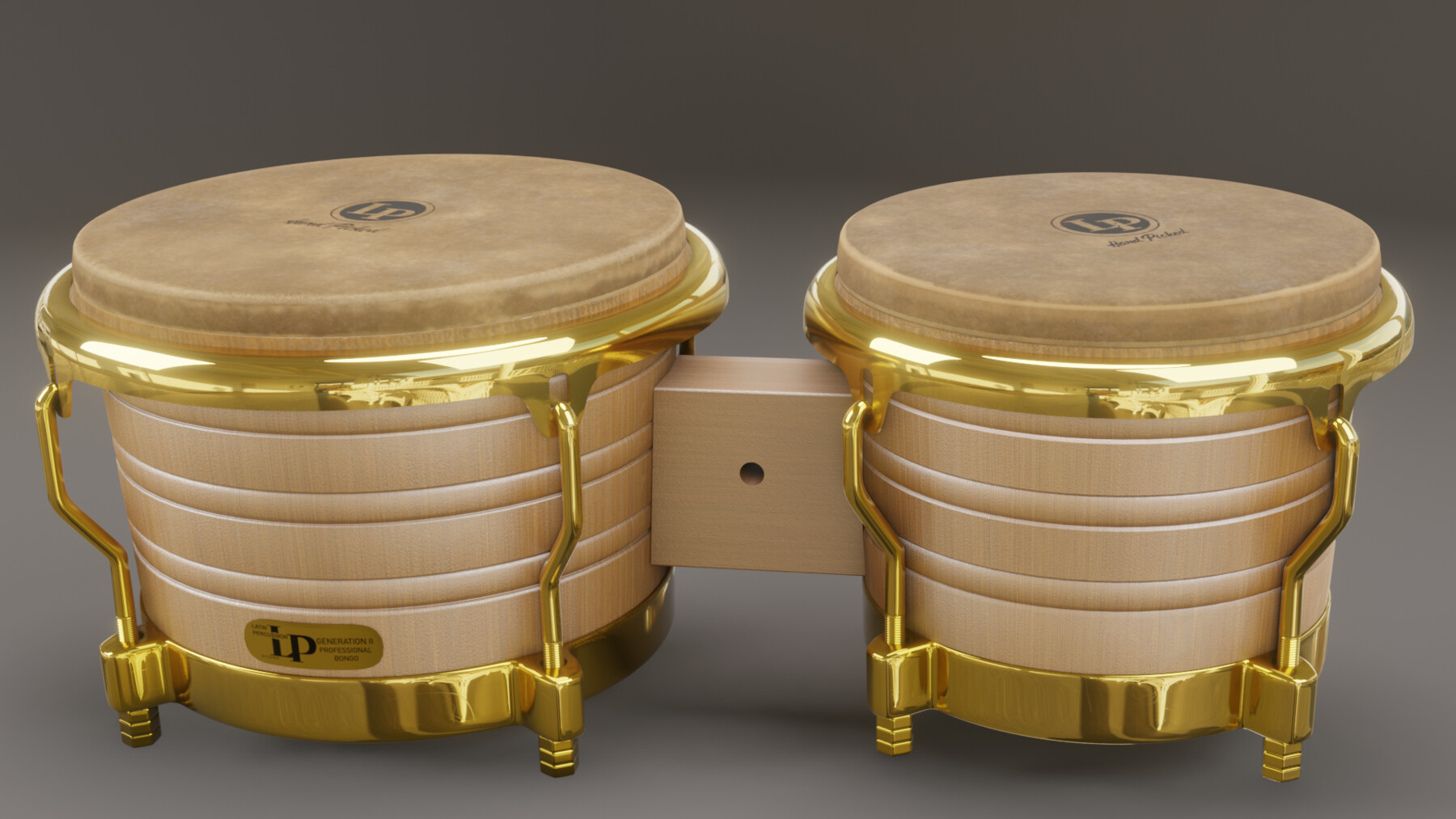 ArtStation - Bongos percussion high-poly PBR 3D model | Resources