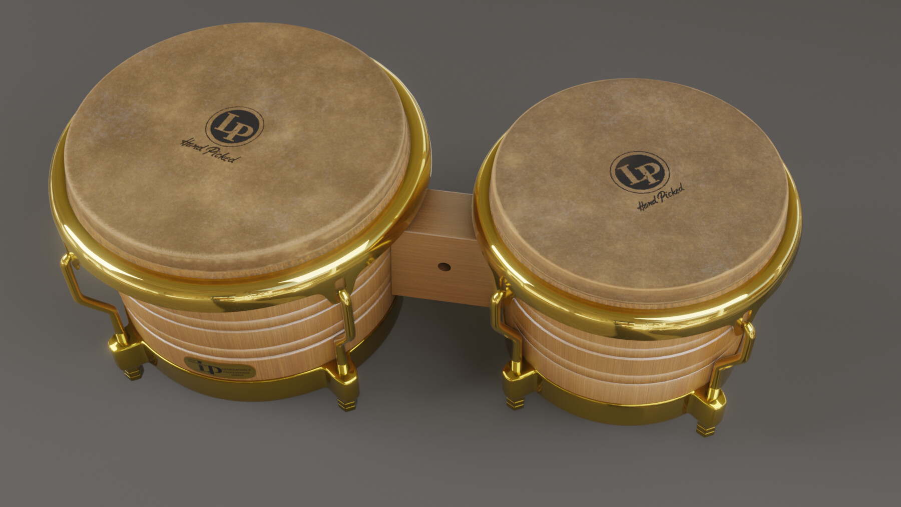 ArtStation - Bongos percussion high-poly PBR 3D model | Resources