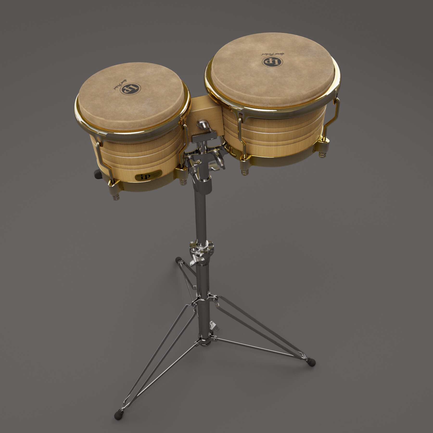 ArtStation - Bongos percussion high-poly PBR 3D model | Resources