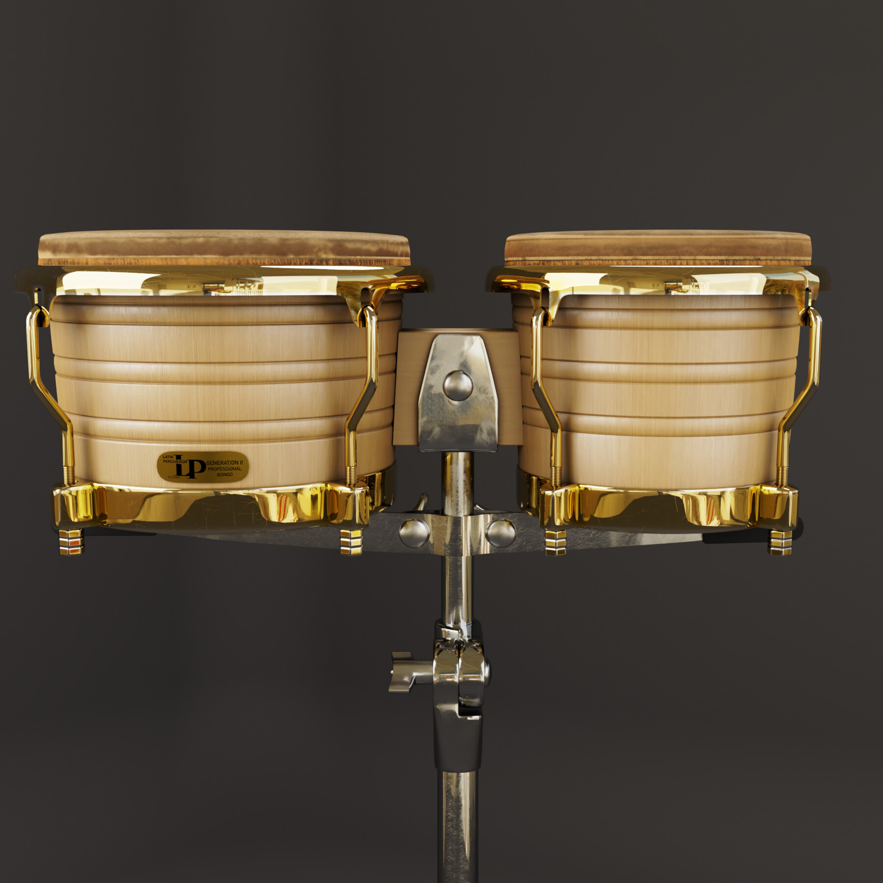 ArtStation - Bongos percussion high-poly PBR 3D model | Resources