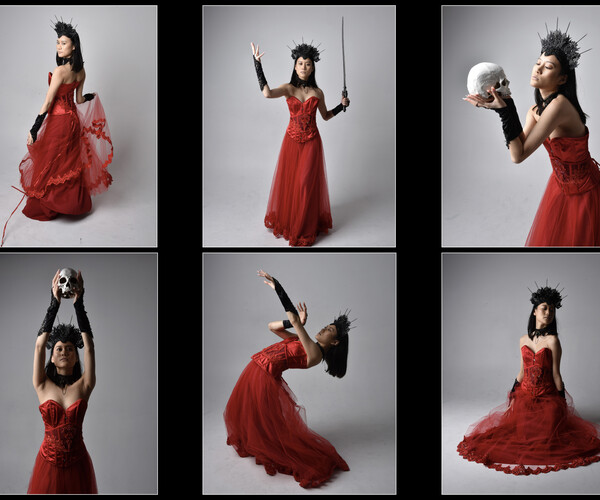 ArtStation - x125 Red Vampire Queen - Pose Reference Pack | Resources