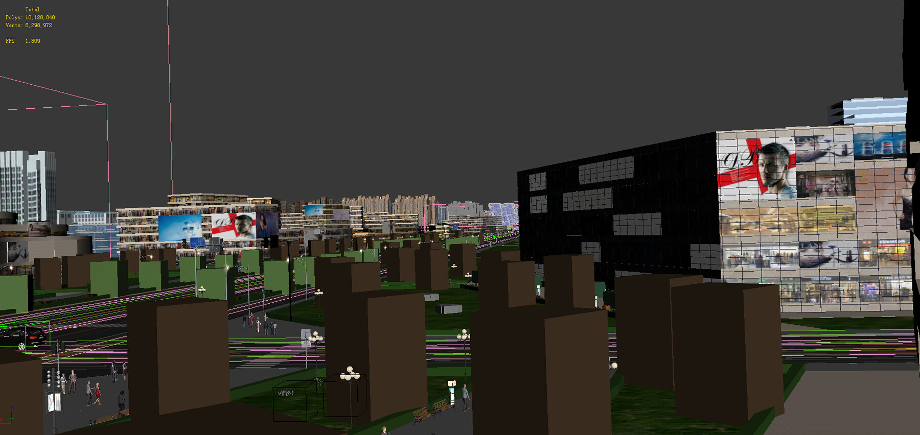 ArtStation - Senior shopping mall night view | Resources