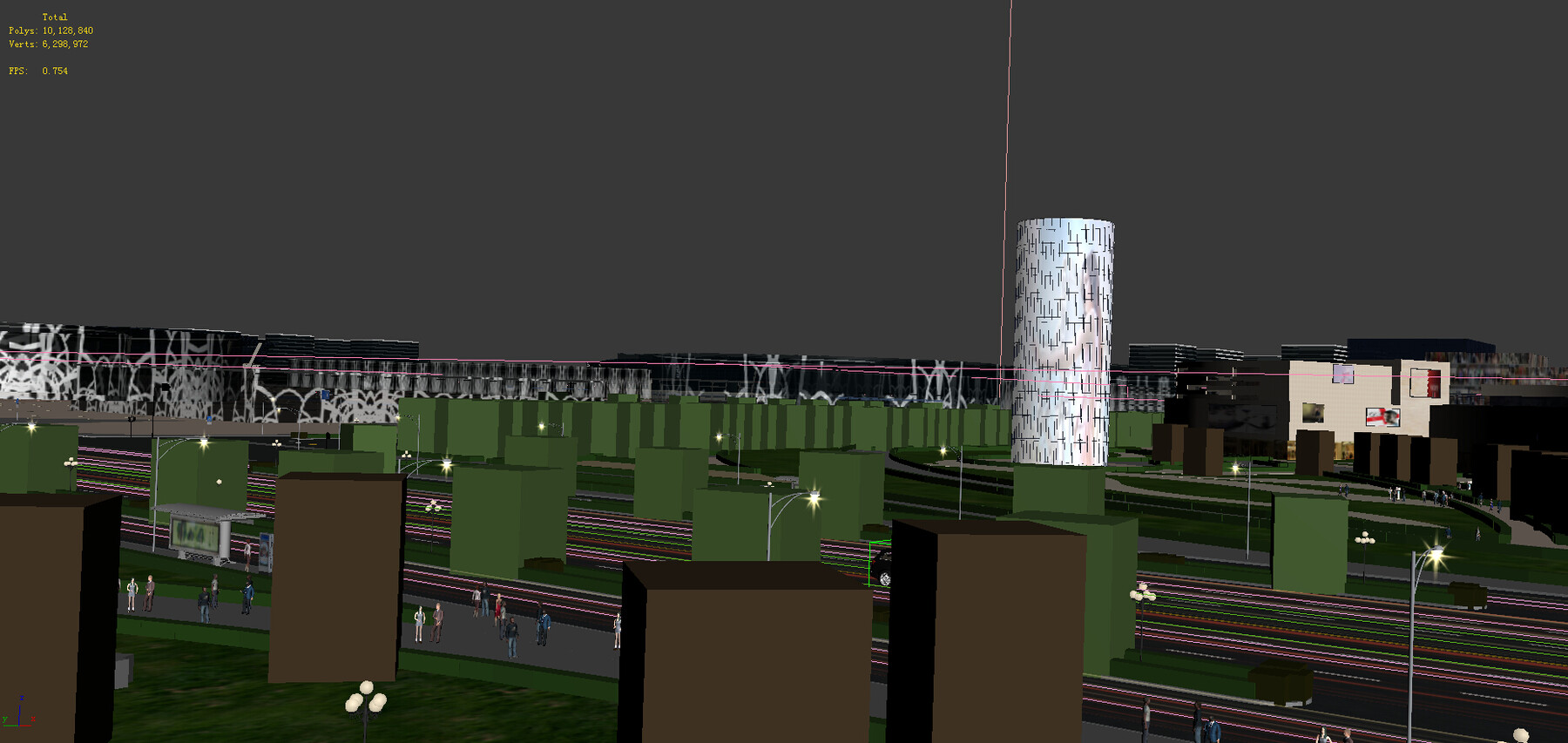 ArtStation - Senior shopping mall night view | Resources