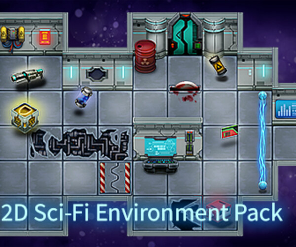 ArtStation - 2D Sci-Fi Environment Pack | Game Assets