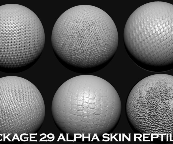 ArtStation - Package 29 Alpha skin reptiles | Brushes