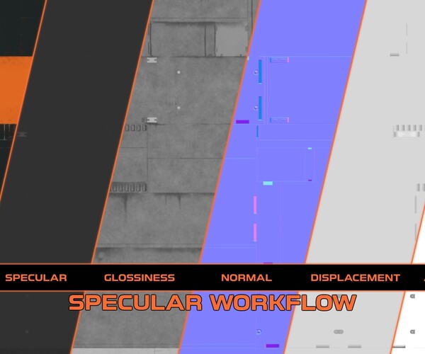 ArtStation - Sci fi Trim sheet texture 3 Variations | Resources