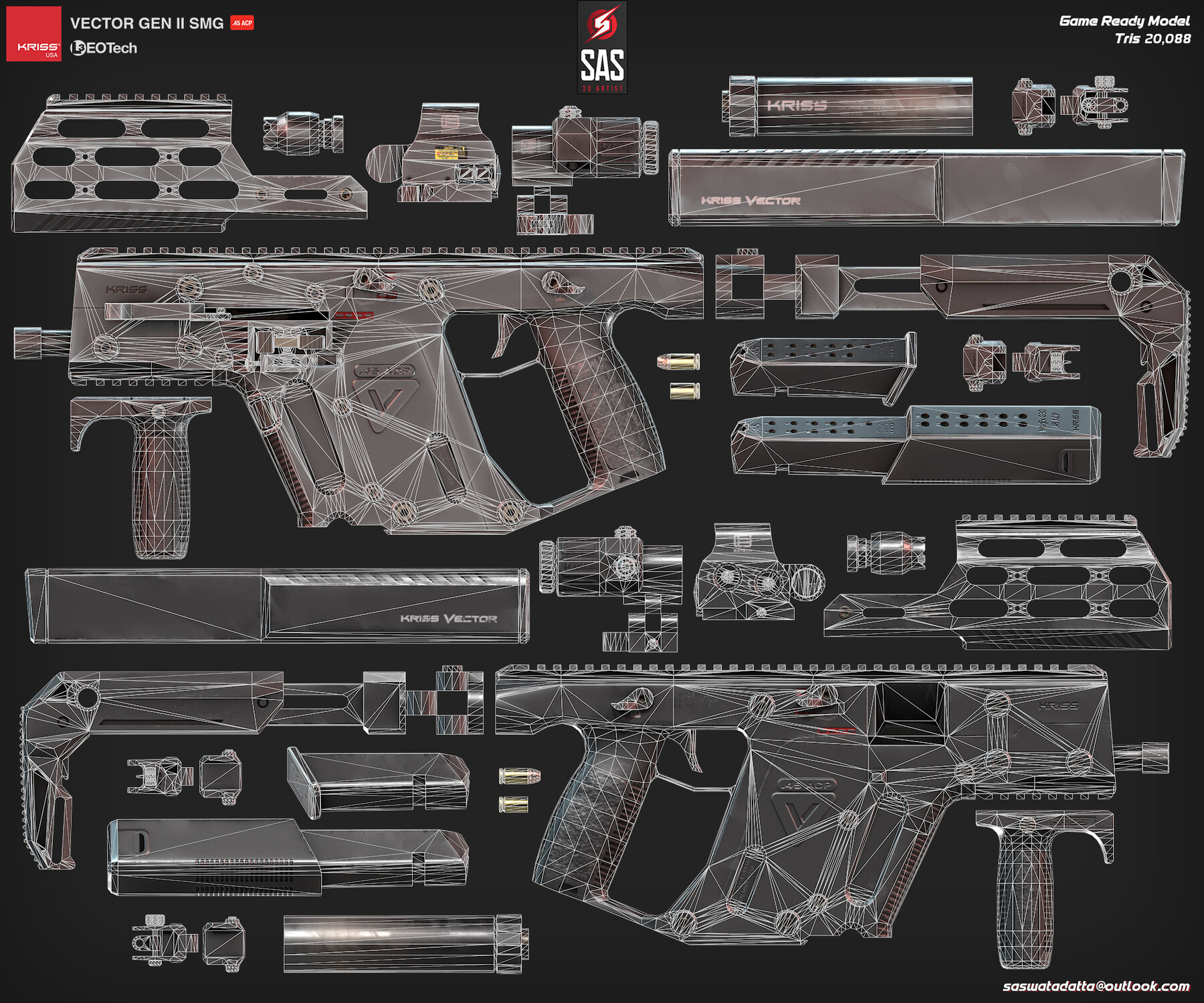 ArtStation - Assault Rifle + Tactical SMG + Micro SMG + Bonus Skin Pack ...