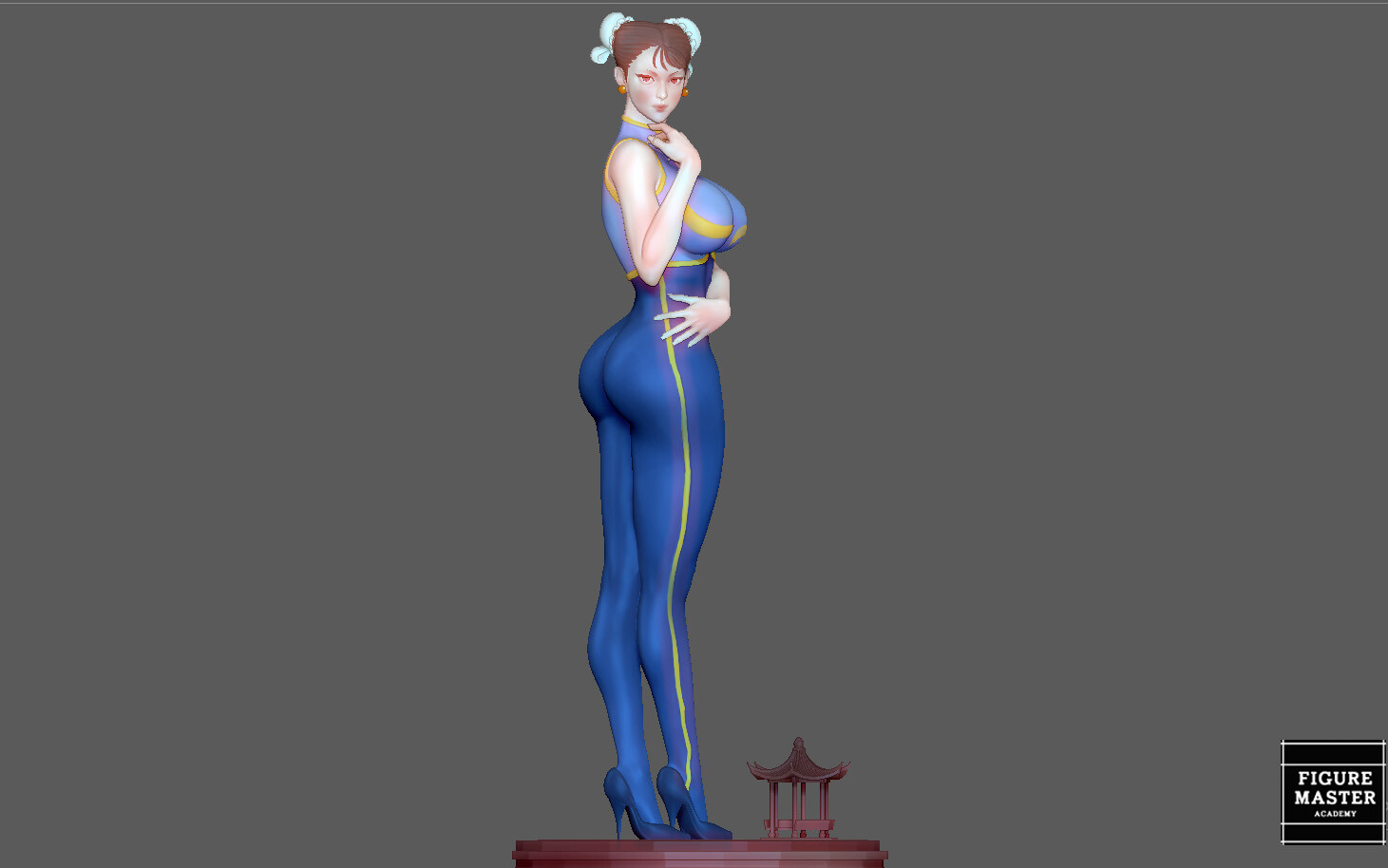 Artstation Chunli Streetfighter Sexy Girl Female Character Game 3d