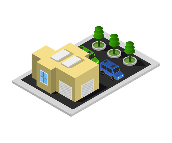 ArtStation - Isometric garage | Artworks