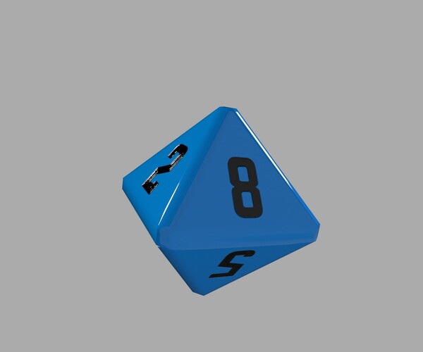 ArtStation - Dice d8 game ready PBR | Game Assets