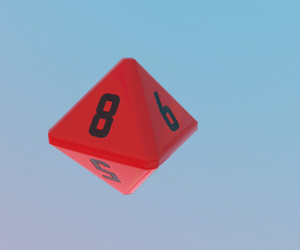 ArtStation - Dice d8 game ready PBR | Game Assets