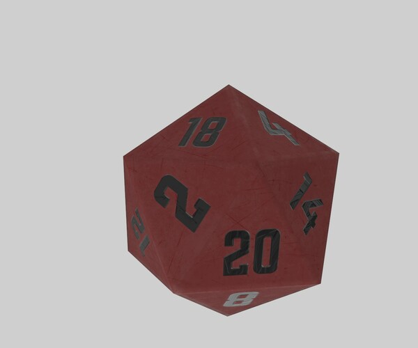 ArtStation - Dice d20 game ready PBR | Game Assets