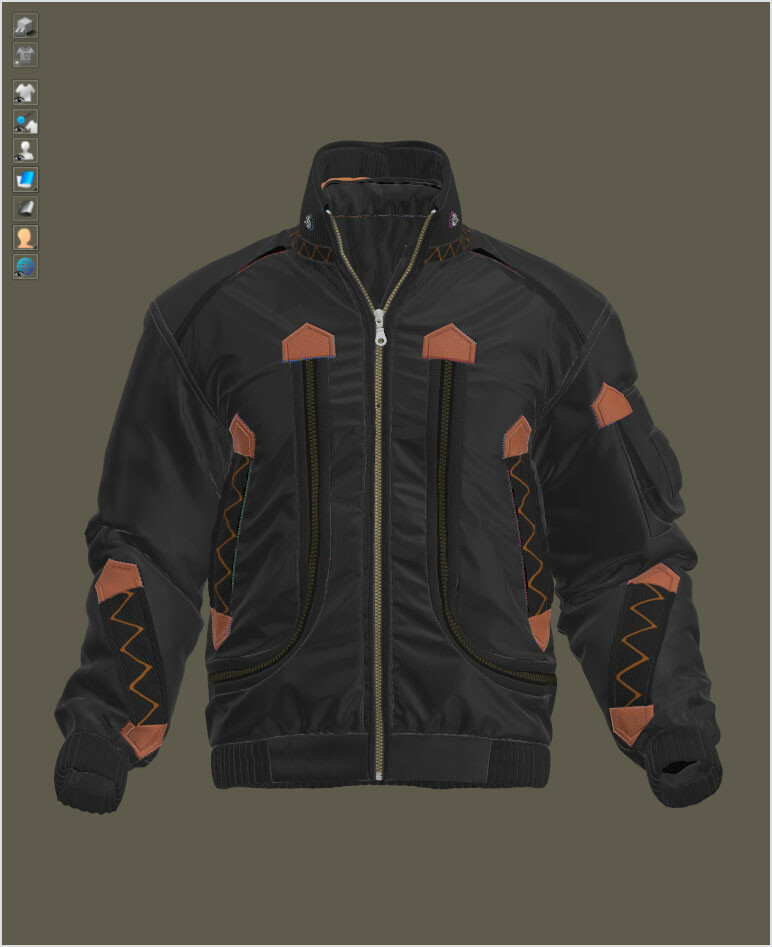 ArtStation - The Jacket 05 - 74 Marvelous Designer and Clo3D | Game Assets