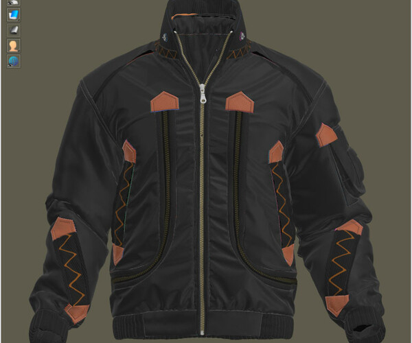 ArtStation - The Jacket 05 - 74 Marvelous Designer and Clo3D | Game Assets