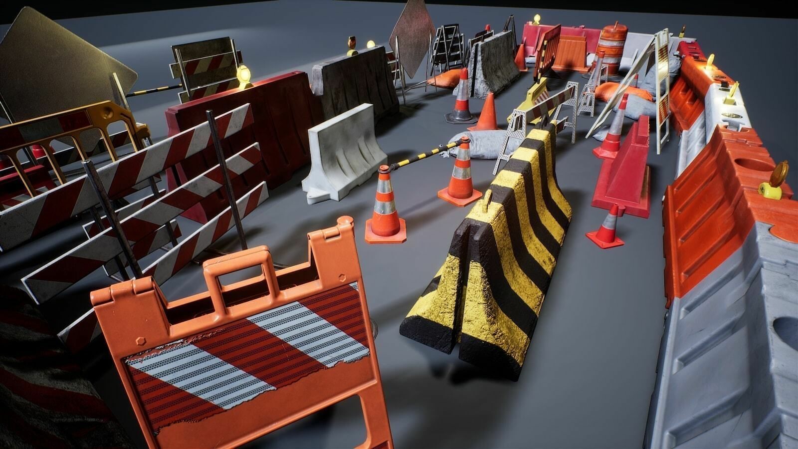 ArtStation - Barriers and Barricades | Game Assets