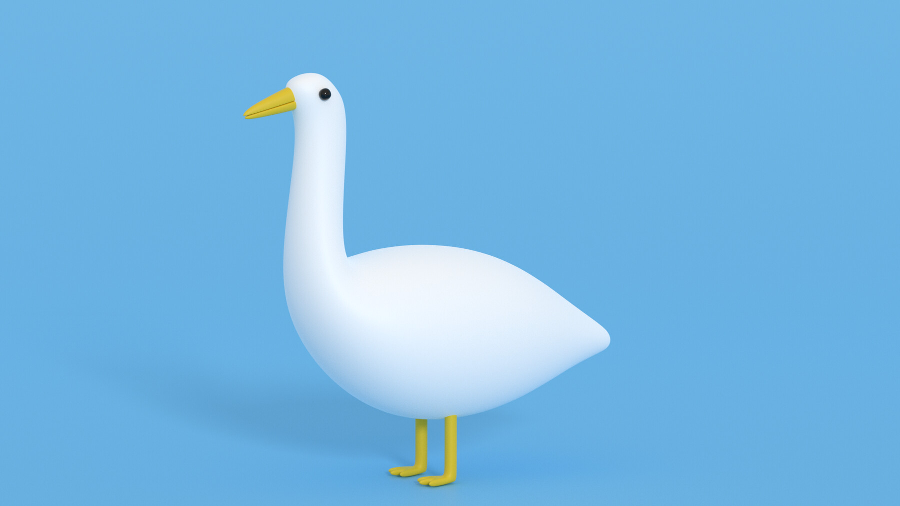 ArtStation - Cartoon Goose 3D model | Resources