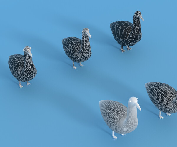 ArtStation - Cartoon Goose 3D model | Resources
