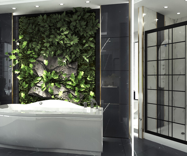 ArtStation - bathroom interior scene 011 | Resources