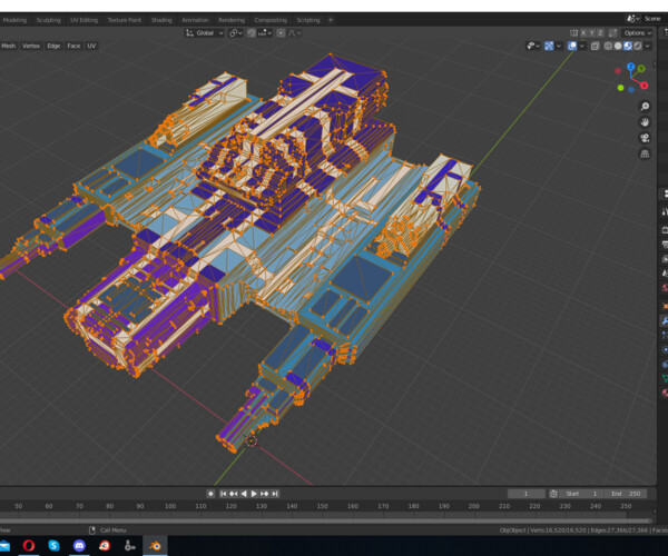 ArtStation - 3d voxel space ship | Game Assets
