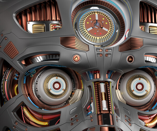 ArtStation - Sci - Fi Robot Head 2 - 3D Model | Resources