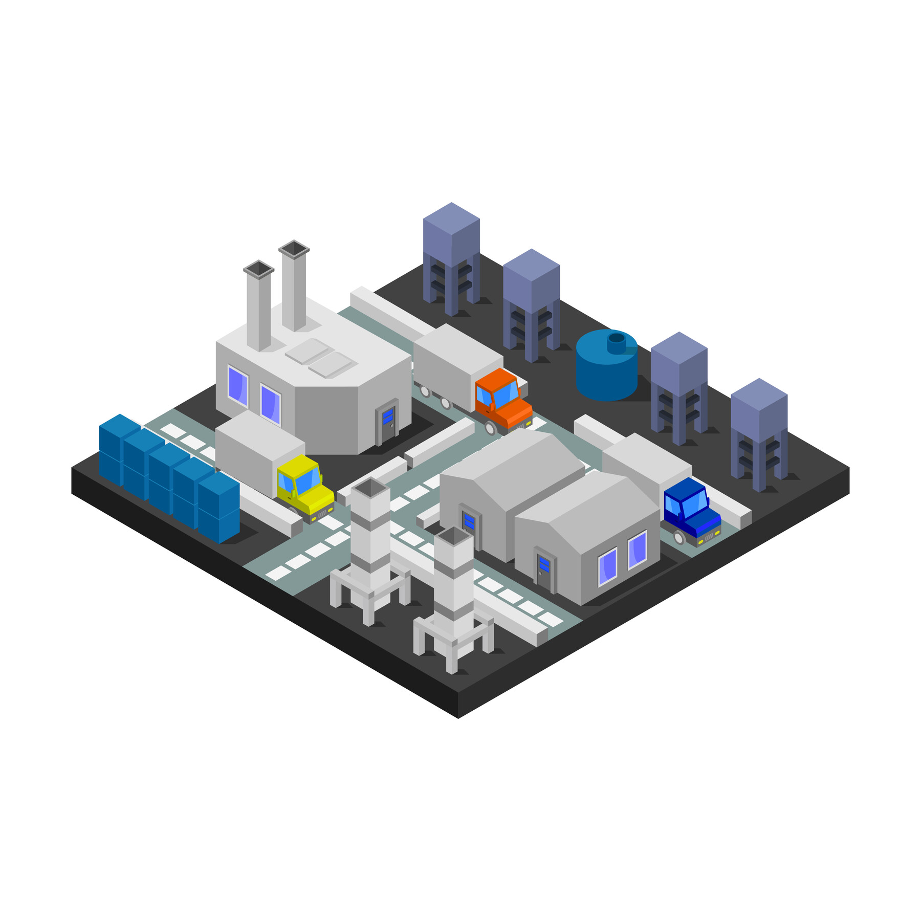 ArtStation - Isometric industry | Artworks