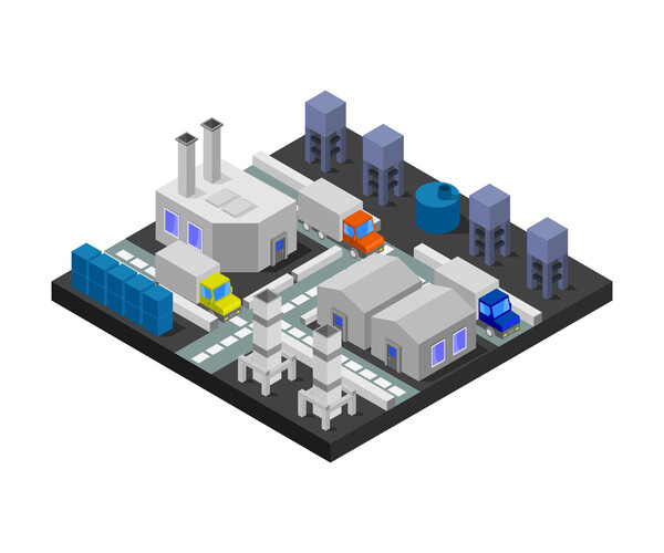 ArtStation - Isometric industry | Artworks
