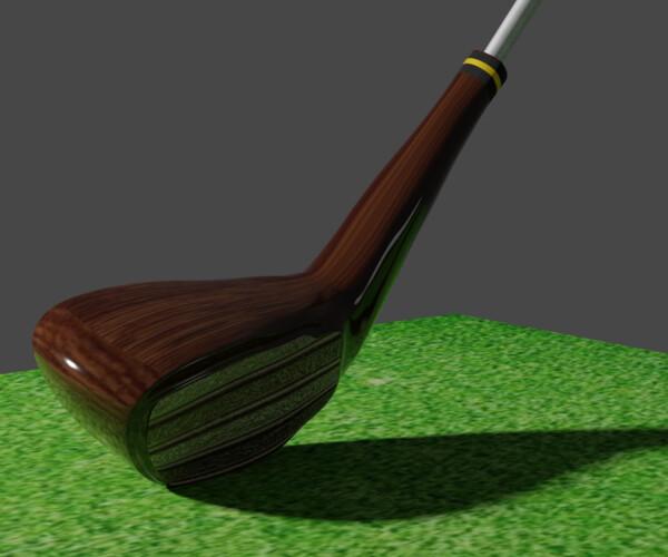 ArtStation - Golf Club and Ball Low-poly 3D model | Game Assets