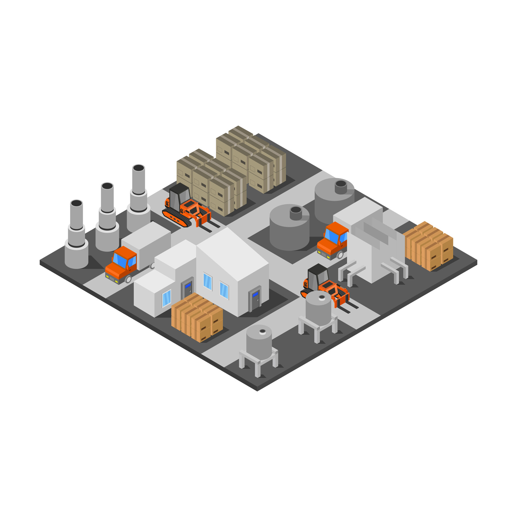 ArtStation - Isometric industry | Artworks