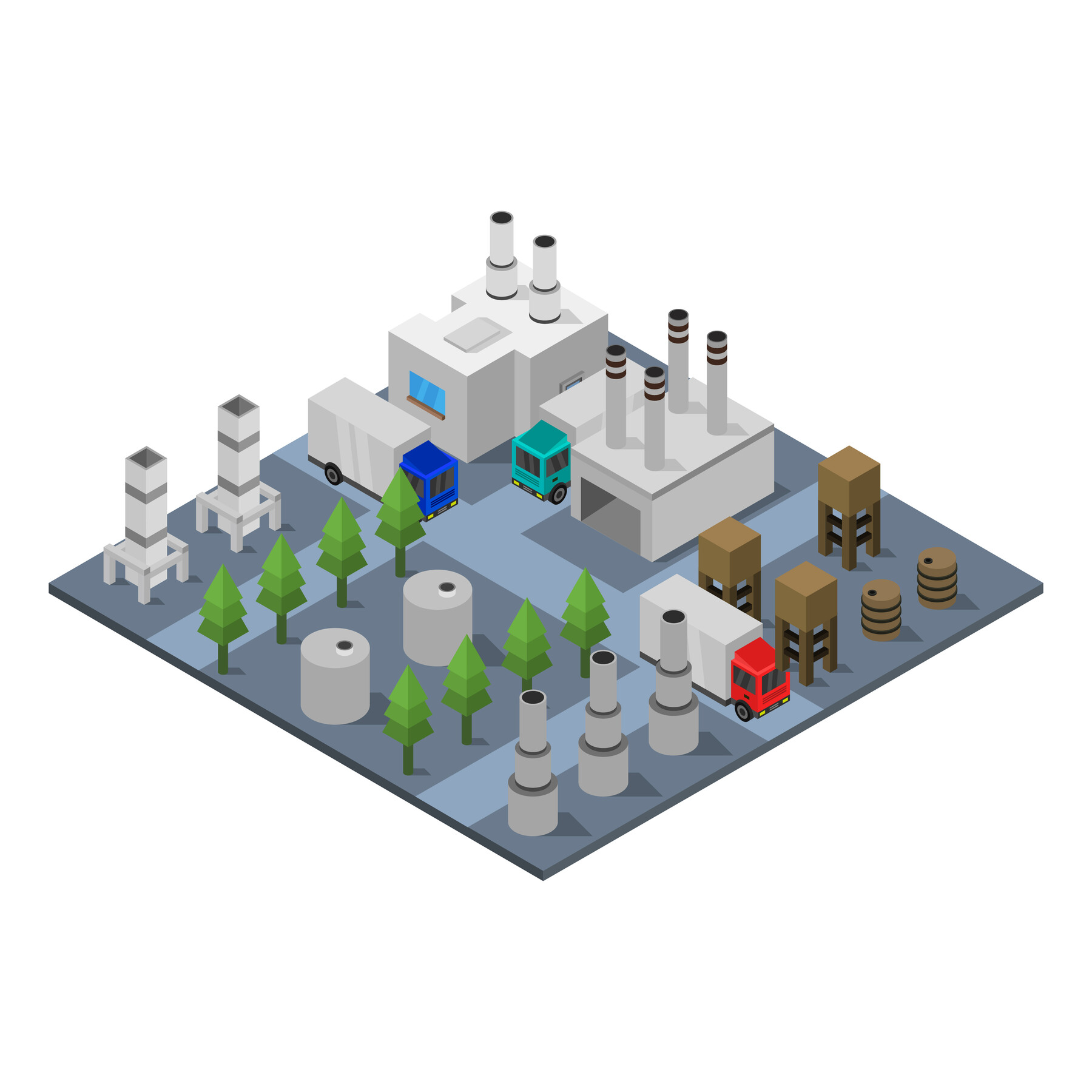 ArtStation - Isometric industry | Artworks