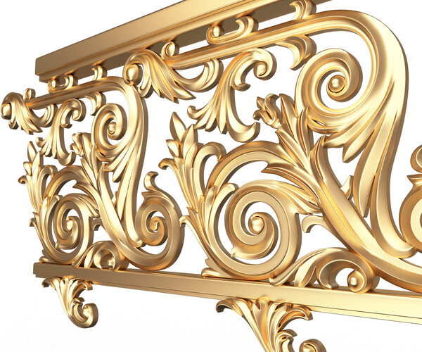 ArtStation - Classic İron Railing 01 | Resources