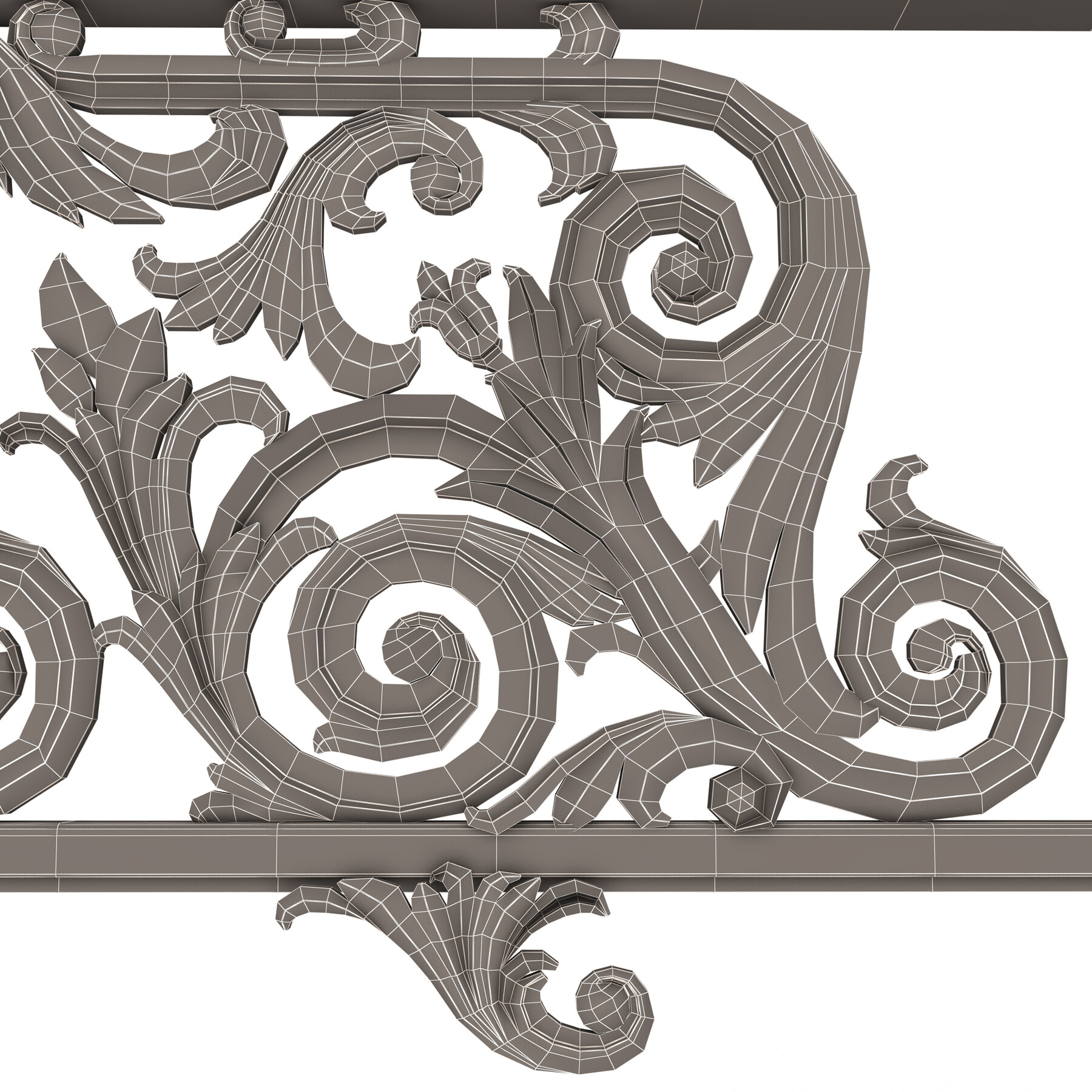 ArtStation - Classic İron Railing 01 | Resources