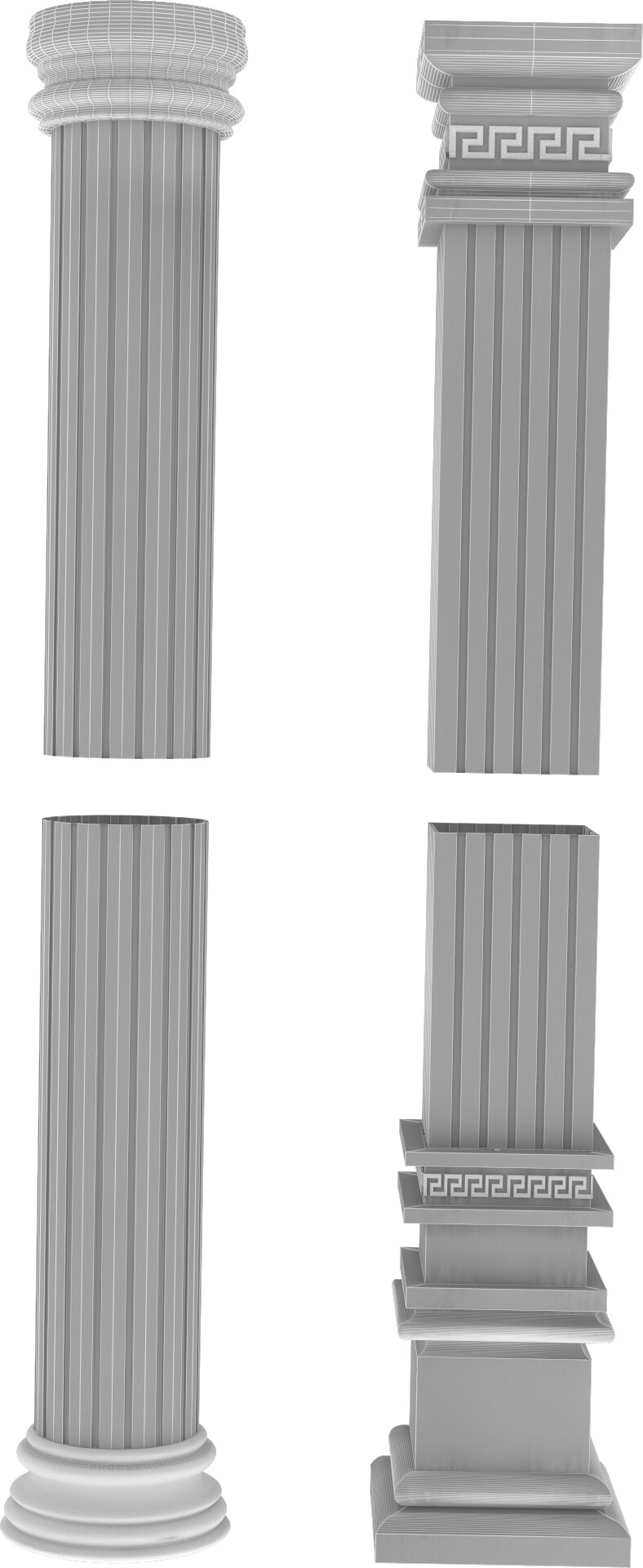 ArtStation - Column Plaster Molding Decoration | Resources