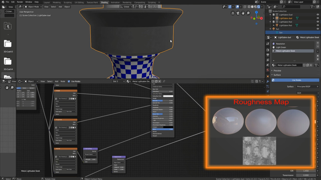 ArtStation - Blender 2.8 3D Model a Lightsaber for Beginners | Tutorials