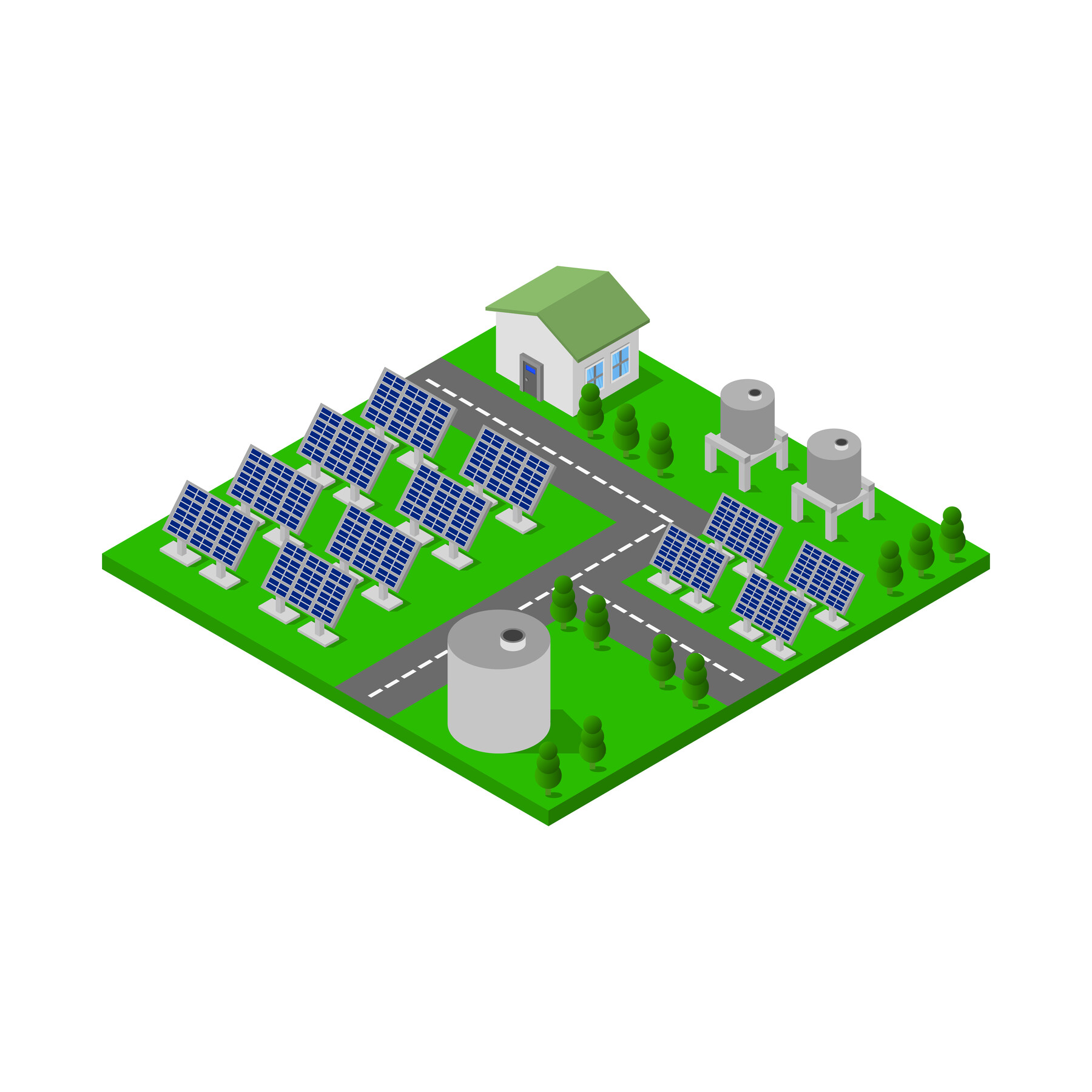 ArtStation - Isometric solar panel | Artworks
