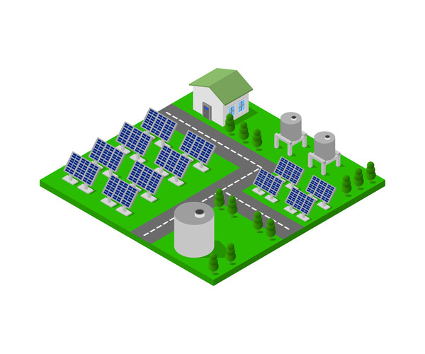 ArtStation - Isometric solar panel | Artworks