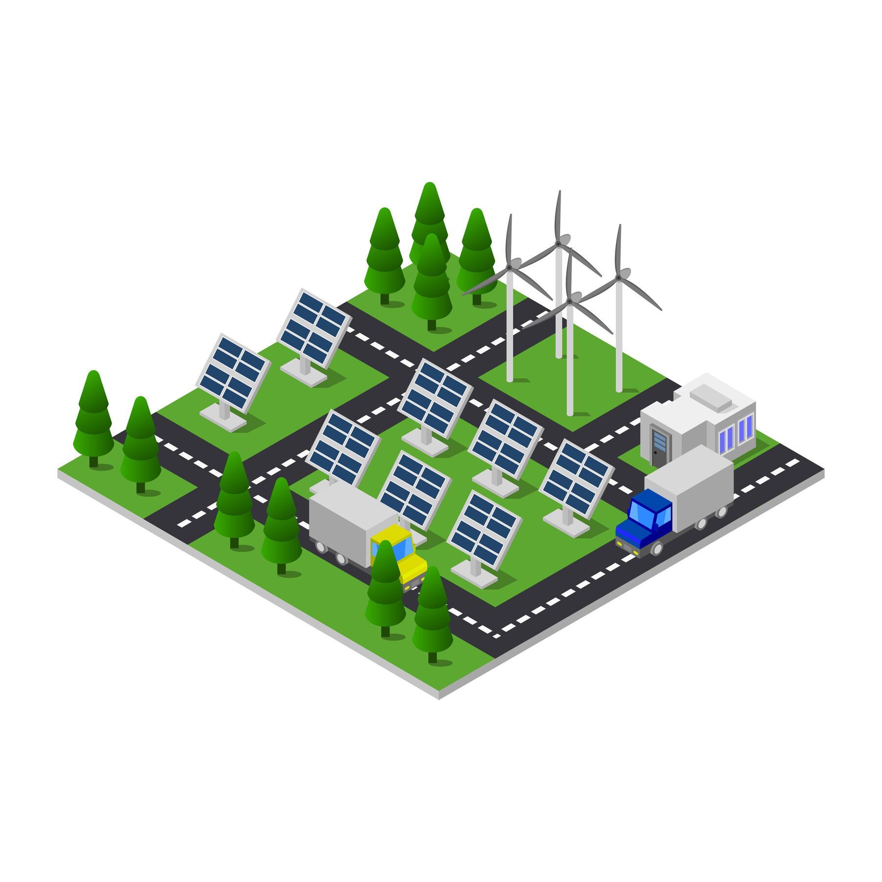 ArtStation - Isometric solar panel | Artworks