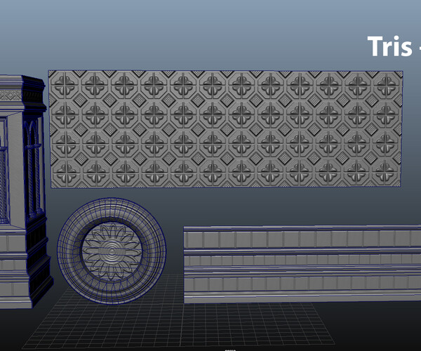 ArtStation - Trim Sheet & Modular piece for games | Game Assets