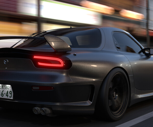 ArtStation - Mazda RX-7 | Game Assets