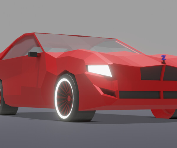 ArtStation - Low Poly Sports Car | Game Assets