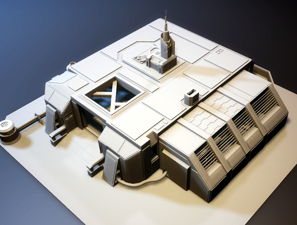 ArtStation - Sci-Fi RPG House with Interior (2017) | Resources