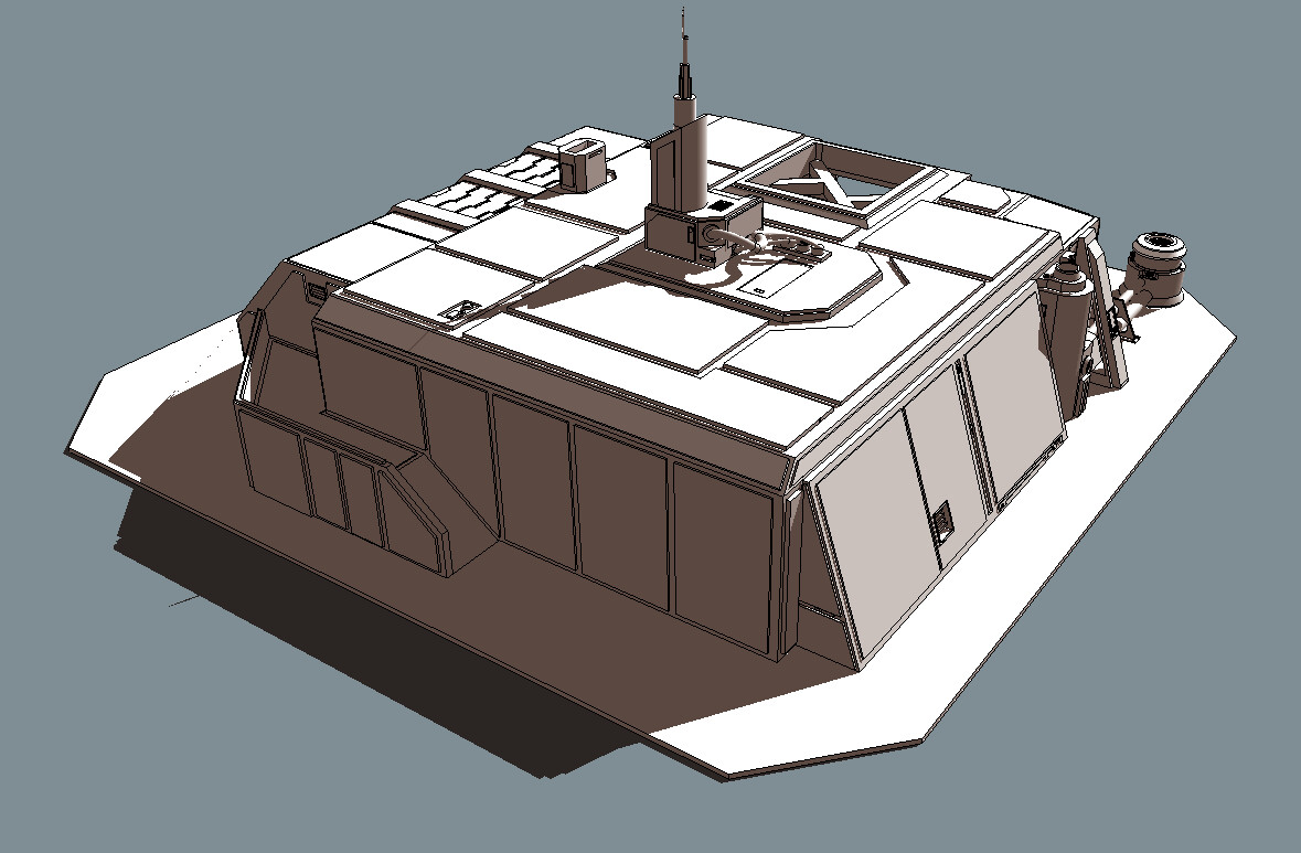 ArtStation - Sci-Fi RPG House with Interior (2017) | Resources