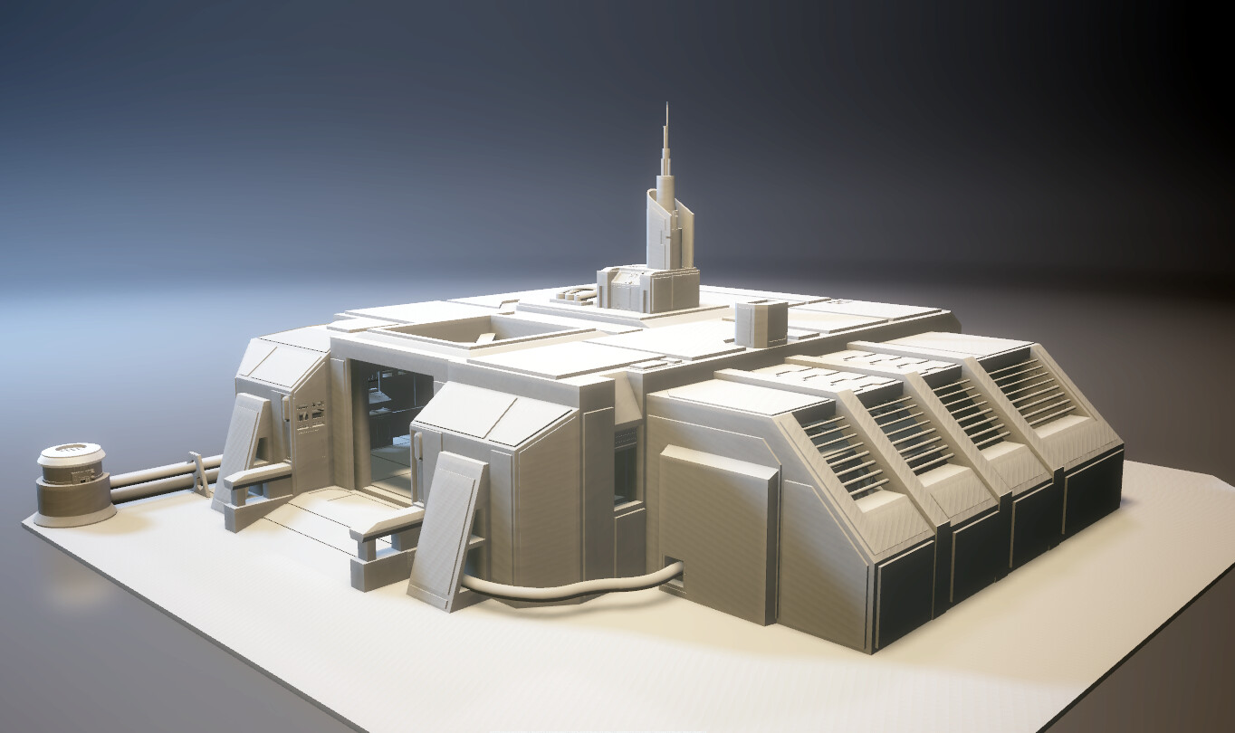 ArtStation - Sci-Fi RPG House with Interior (2017) | Resources