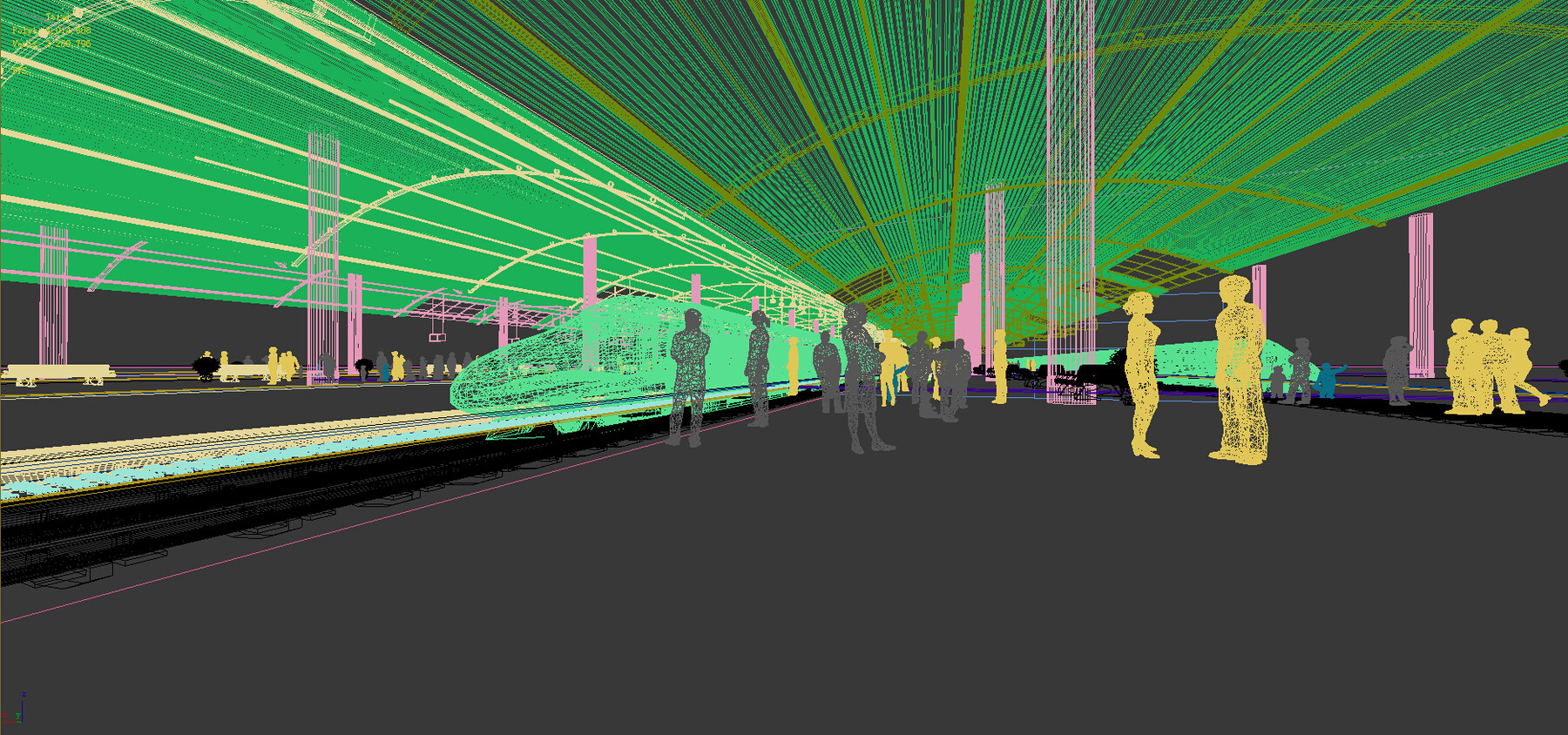 ArtStation - Transportation Hub - Light Rail - High Speed Rail Station ...