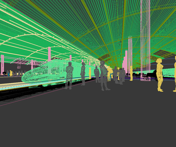 ArtStation - Transportation Hub - Light Rail - High Speed Rail Station ...