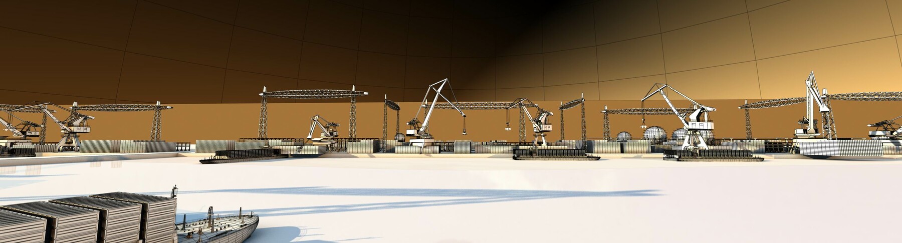 ArtStation - Dock warehouse loading and unloading crane | Resources