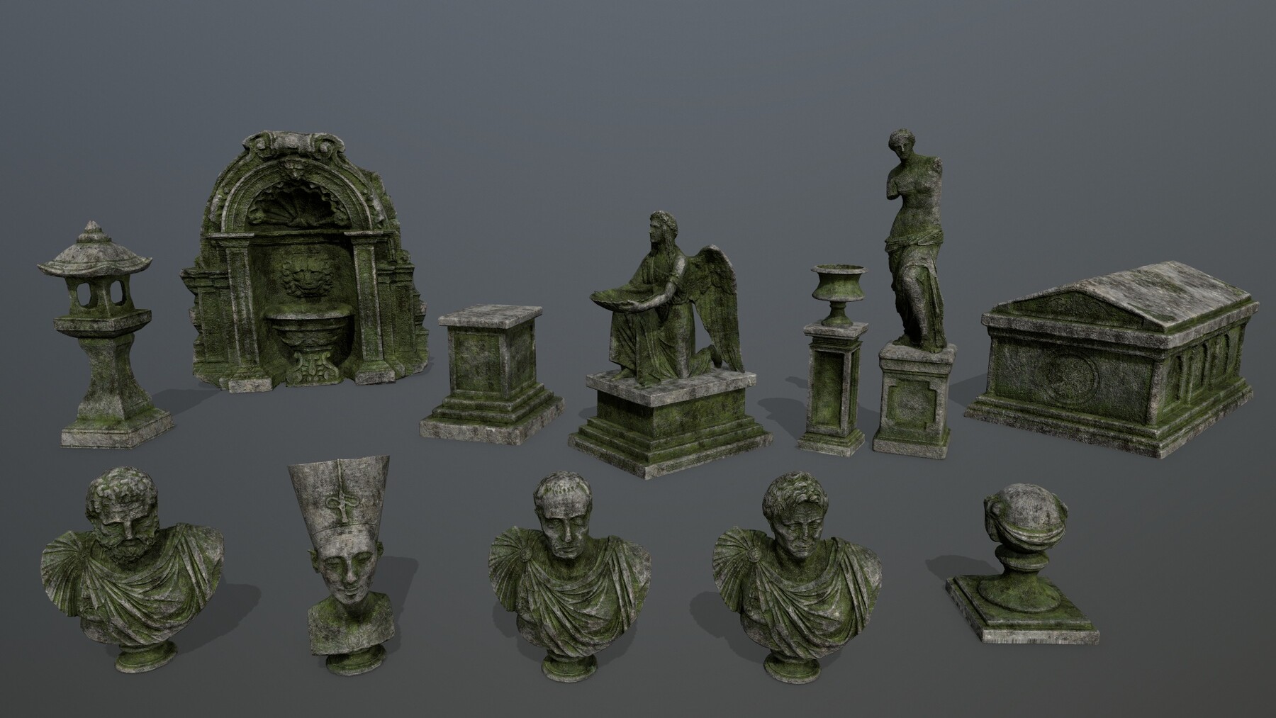 ArtStation - ruin set | Game Assets