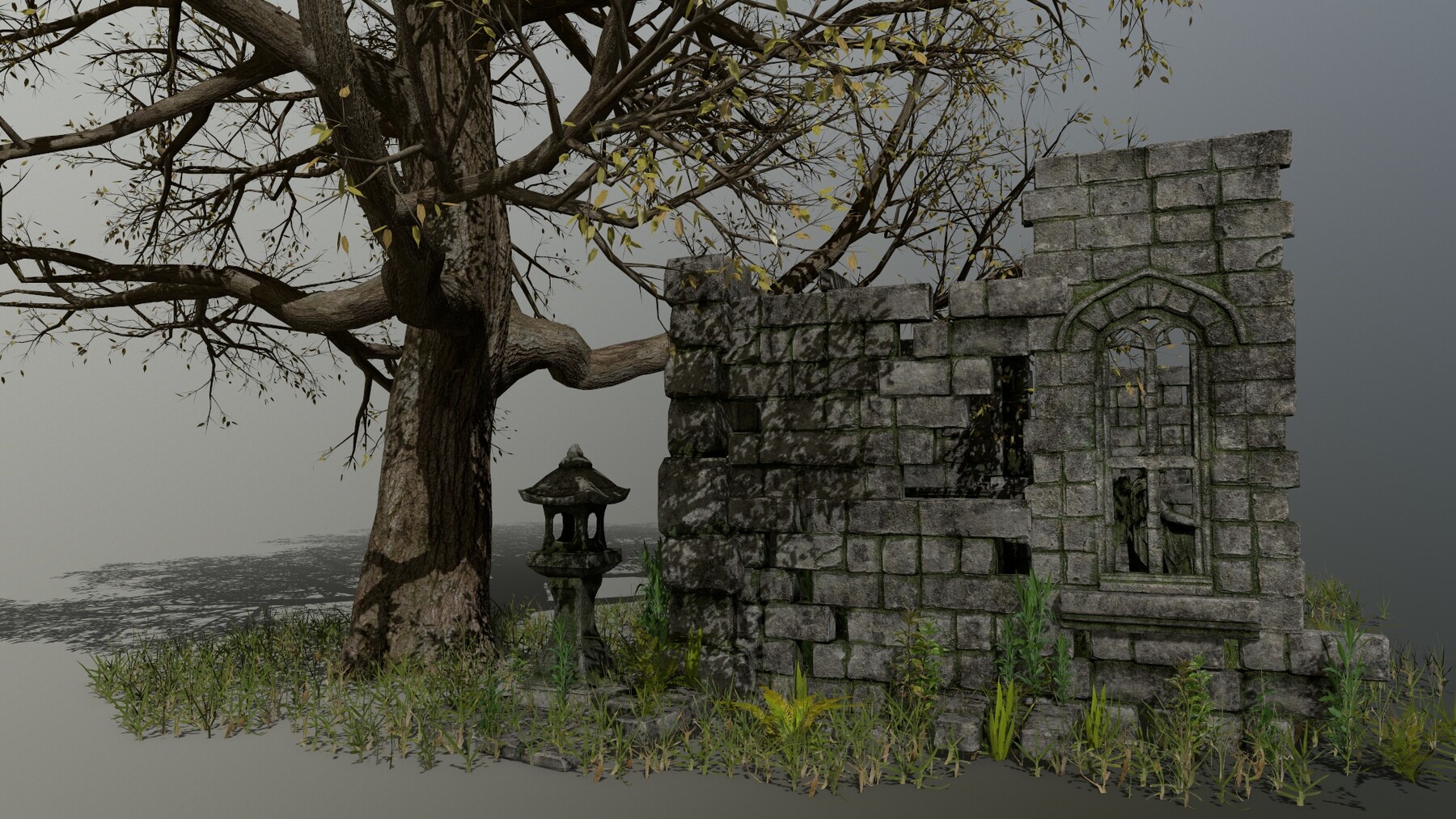 ArtStation - ruin set | Game Assets