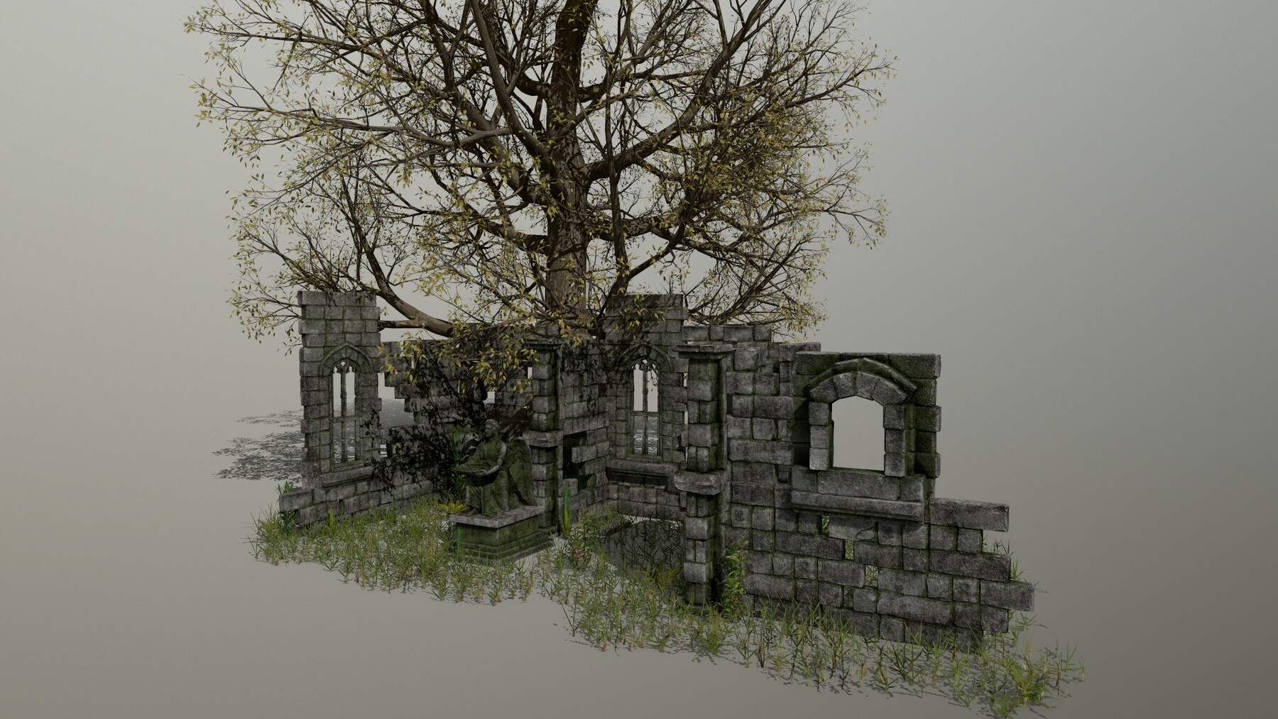 ArtStation - ruin set | Game Assets