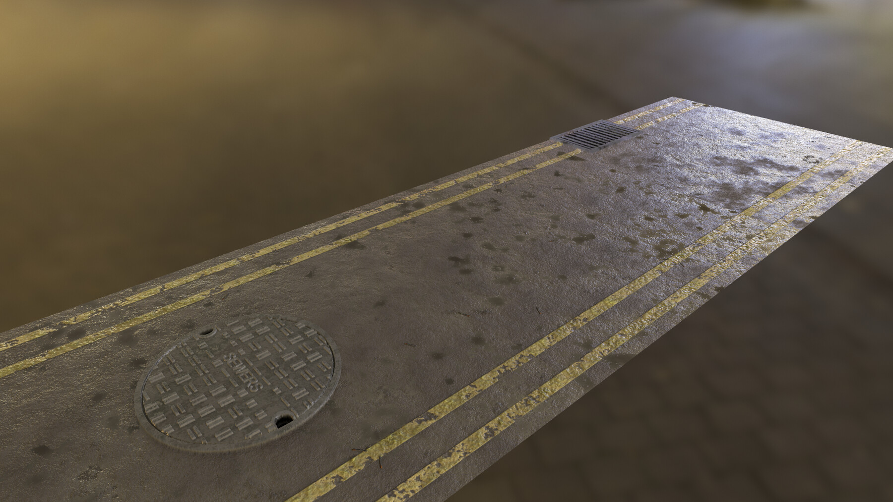 ArtStation - Alley Way Floor Material - Substance Designer | Game Assets
